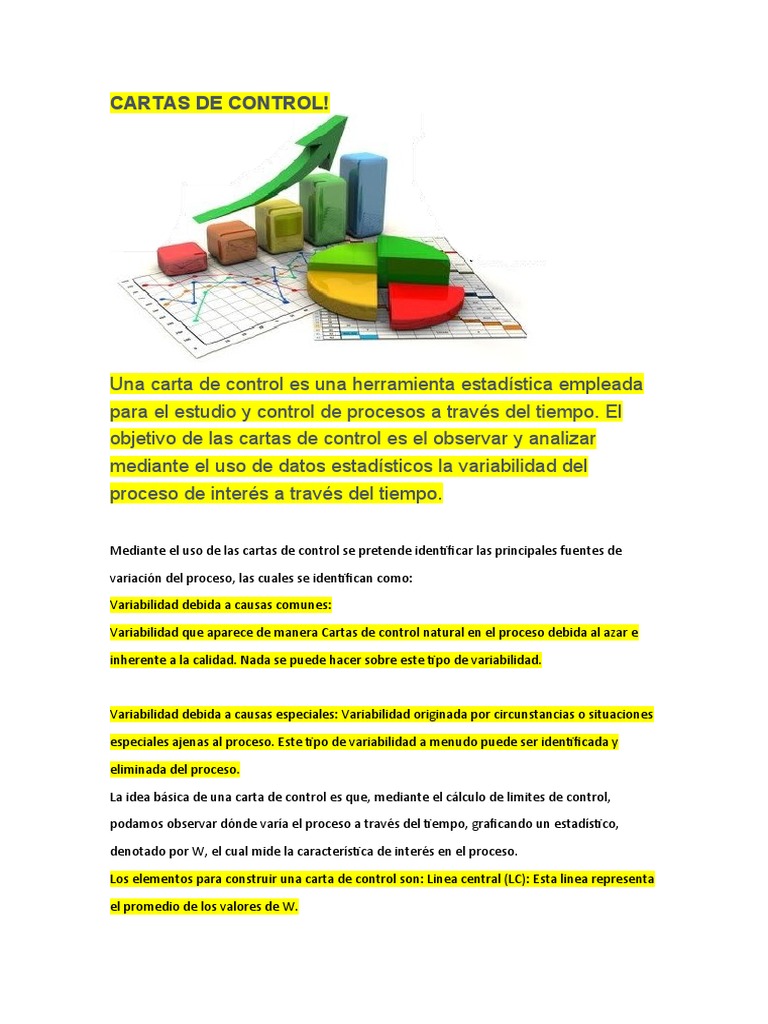 Cartas de Control | PDF | Estadísticas | Desviación Estándar