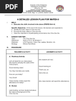 Detailed Lesson Plan in MSEP IV (PE) (Basic Dance Steps in 3 4 Rhythm ...