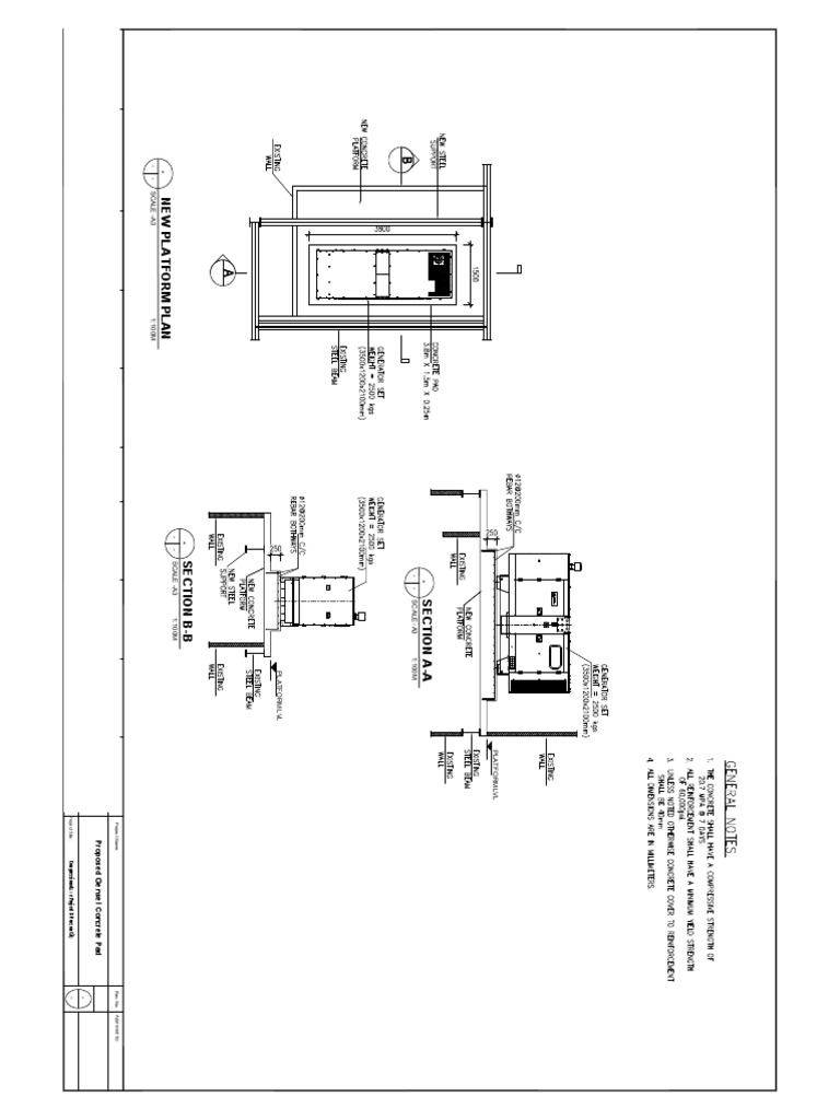 Genset Concrete Pad Detail-Signed | PDF