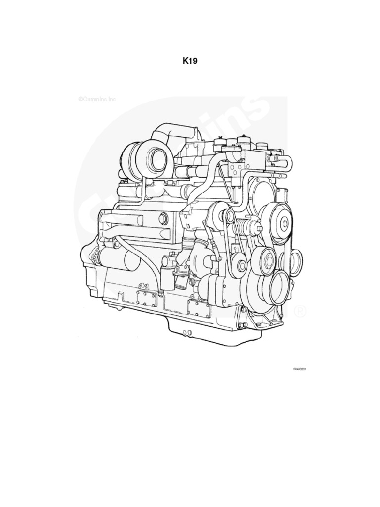 K19 Cummins | PDF | Bearing (Mechanical) | Screw