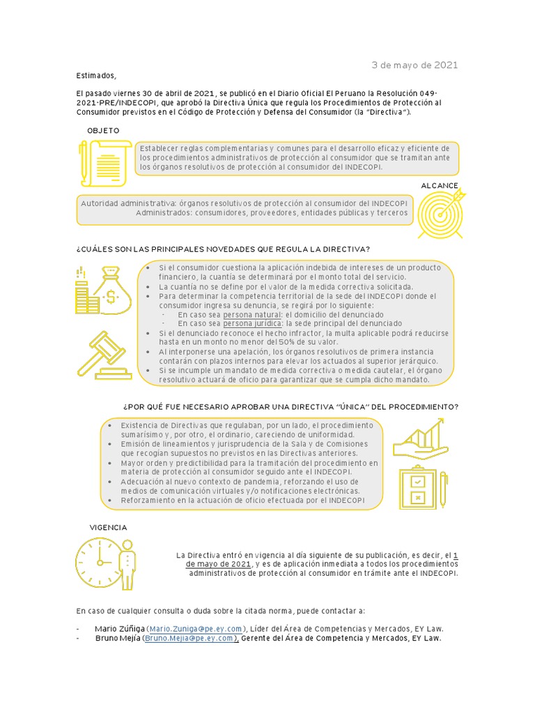 EY Law Informa Directiva Nica Protecci N Al Consumidor 1620193701 | PDF ...