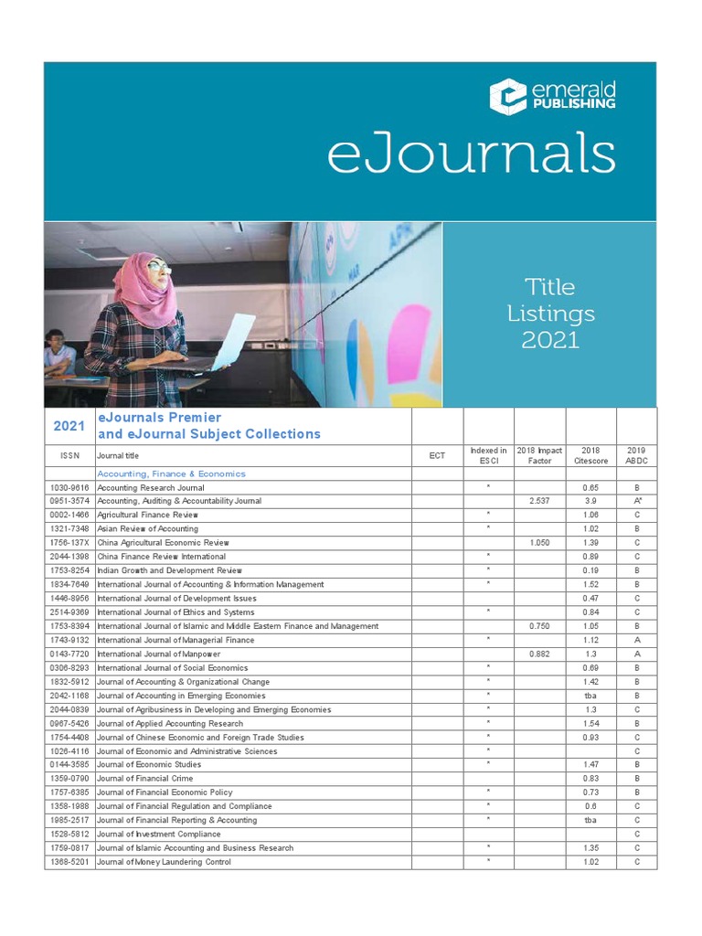 2021 ABDC Journal Rankings Overview | PDF | Human Resource Management ...