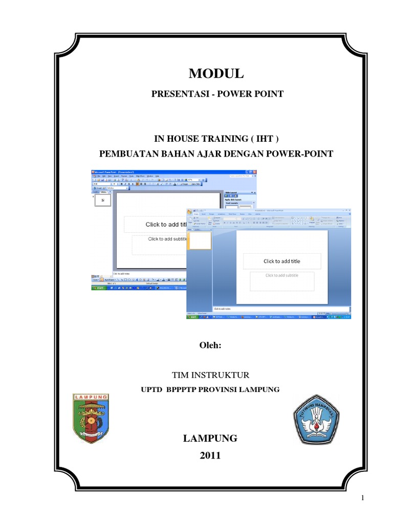 Modul: Presentasi - Power Point | PDF