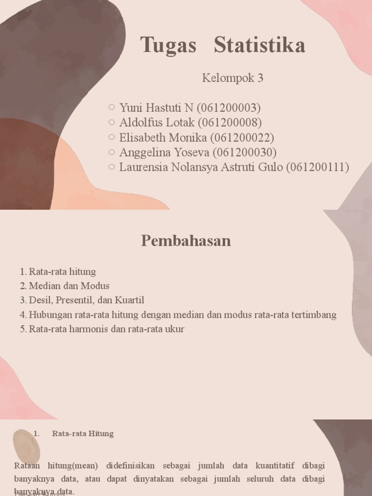 Presentasi Statistika | PDF