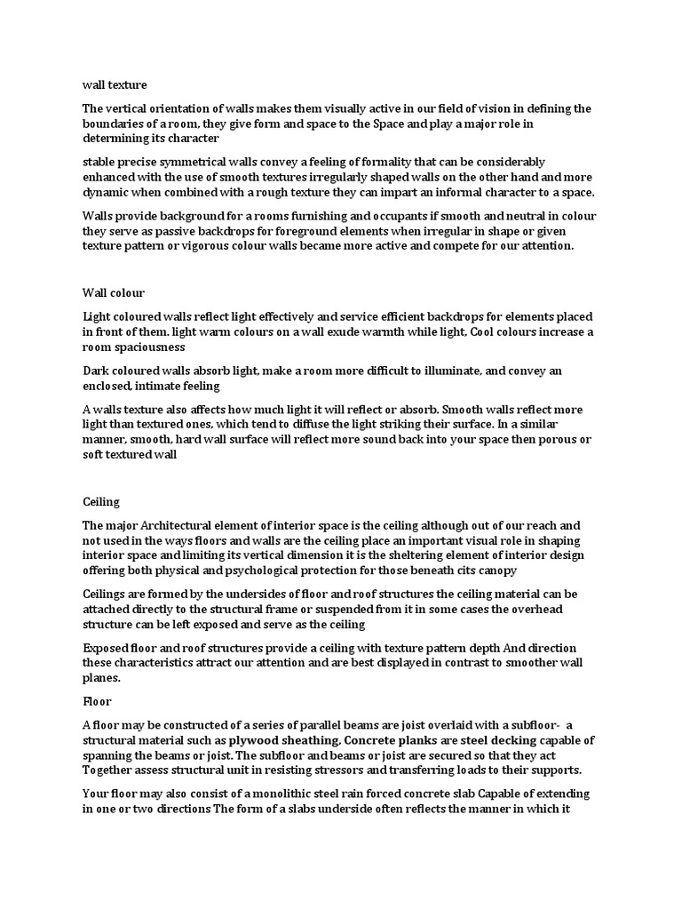 Wall Interior | PDF | Wall | Civil Engineering