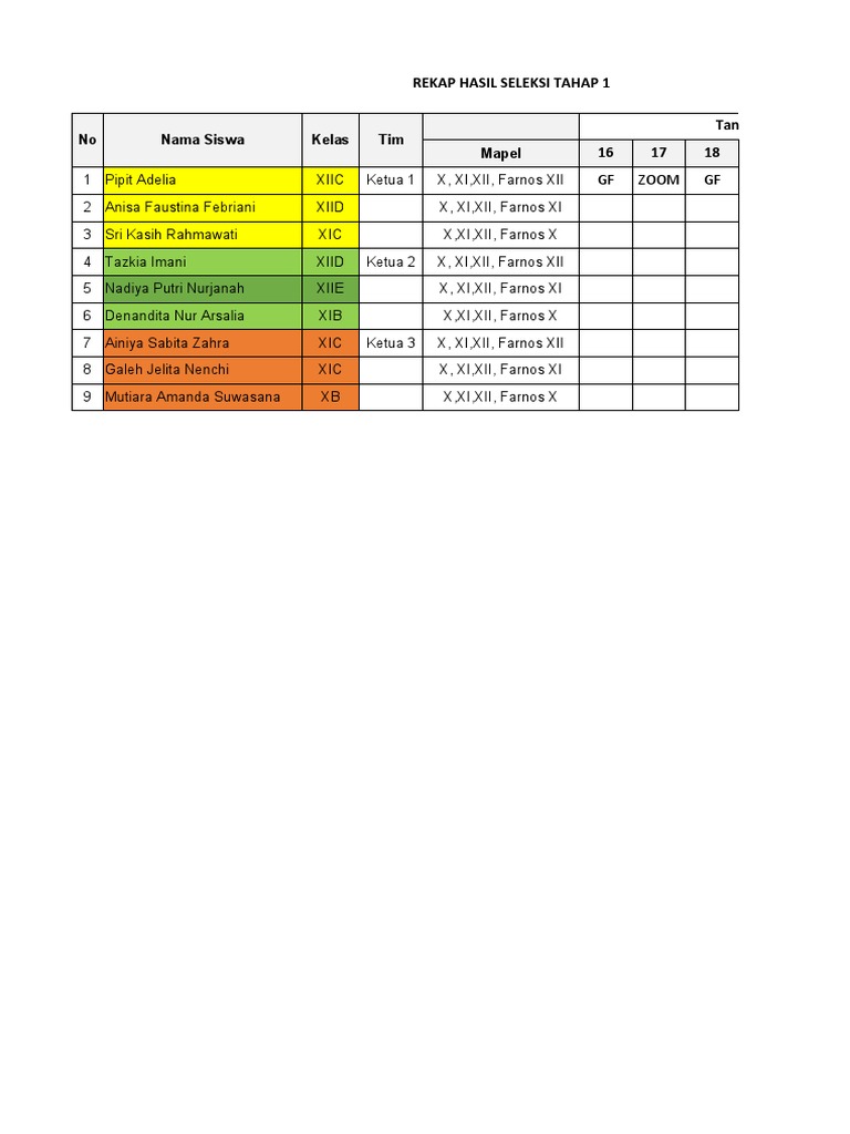 Jadwal BSI | PDF