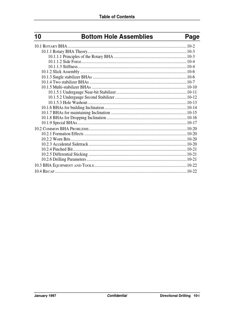 10 - Bottom Hole Assemblies | PDF