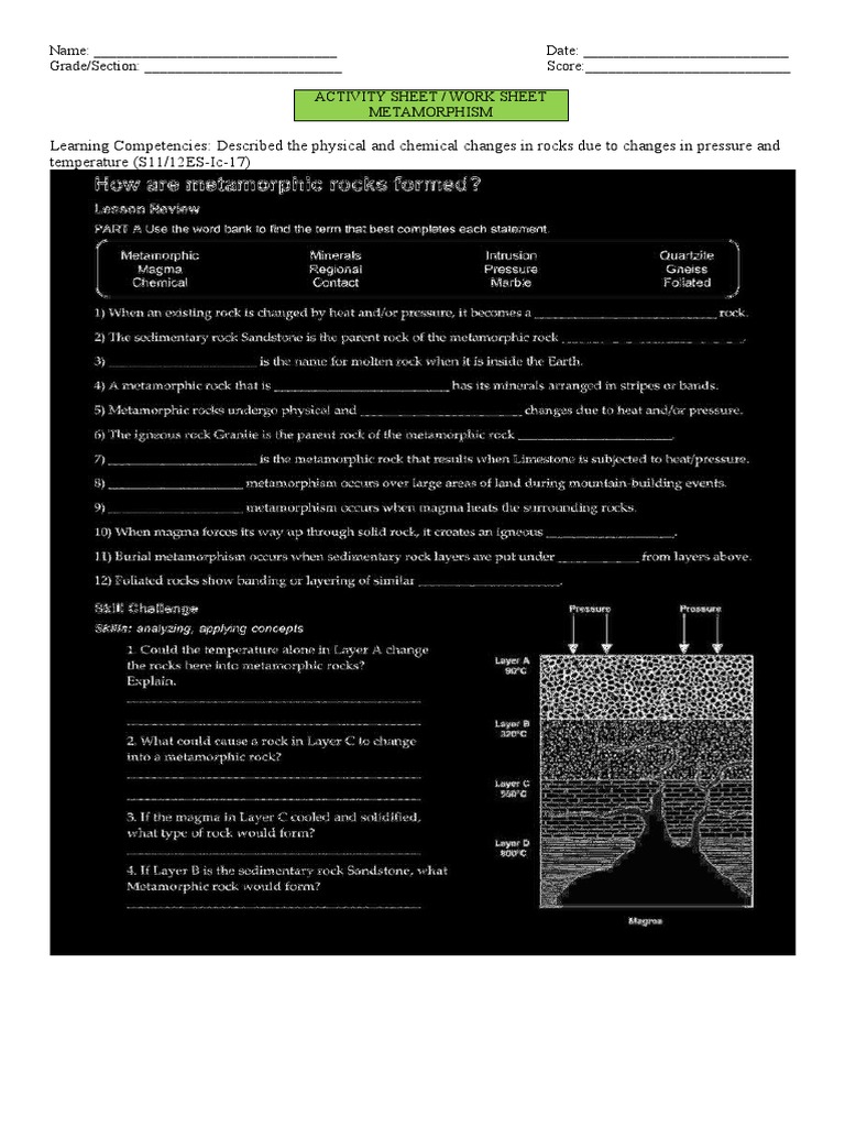 Learning Competencies: Described The Physical and Chemical Changes in ...