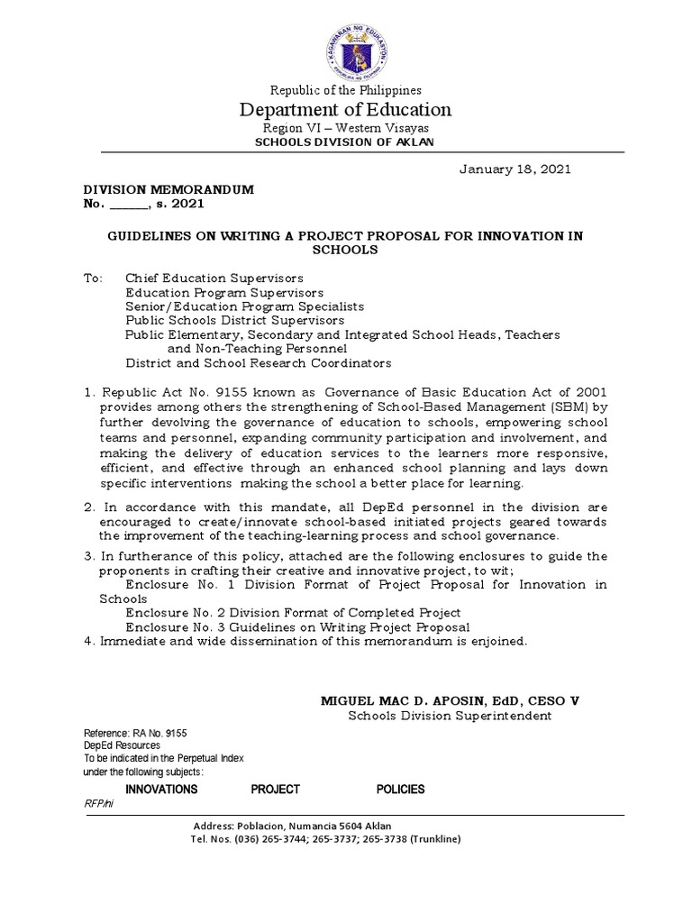 Proposal For Innovation | PDF | Innovation