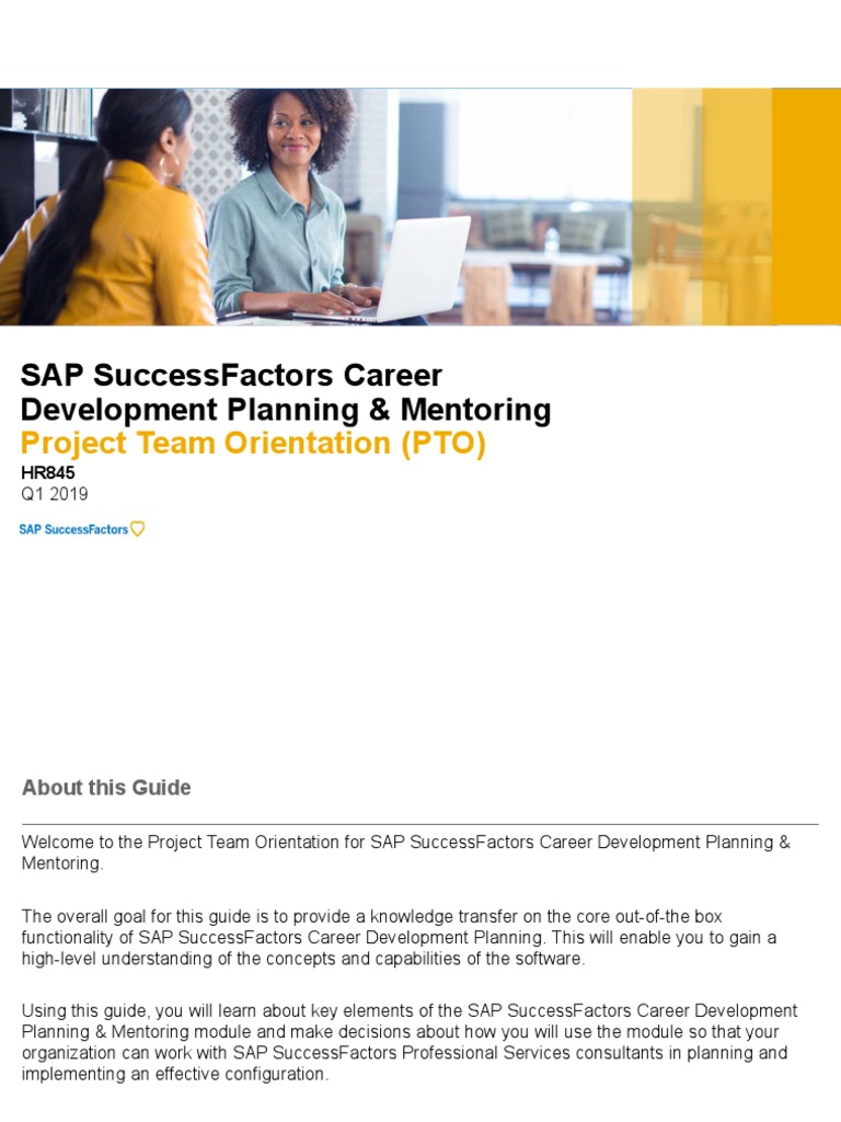 Sap Successfactors Career Development Planning & Mentoring: Project ...