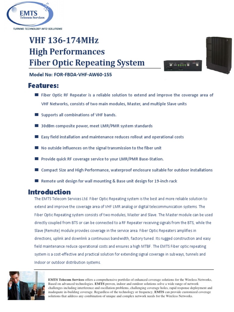 VHF - High - Power - Fiber - BDA - System 155 | PDF | Telecommunication ...