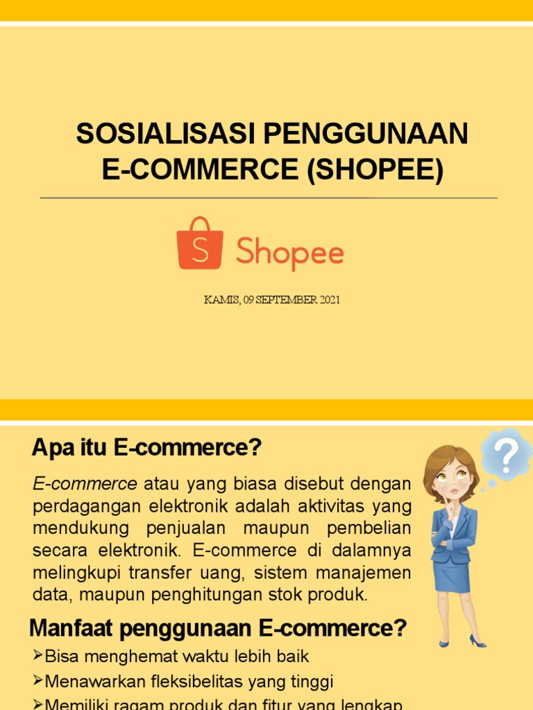 Panduan Penggunaan E-Commerce Shopee | PDF