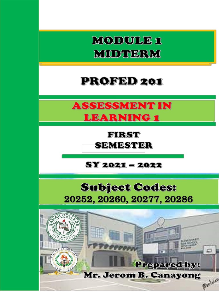 Chapter 3 Profed 201 | PDF | Multiple Choice | Test (Assessment)
