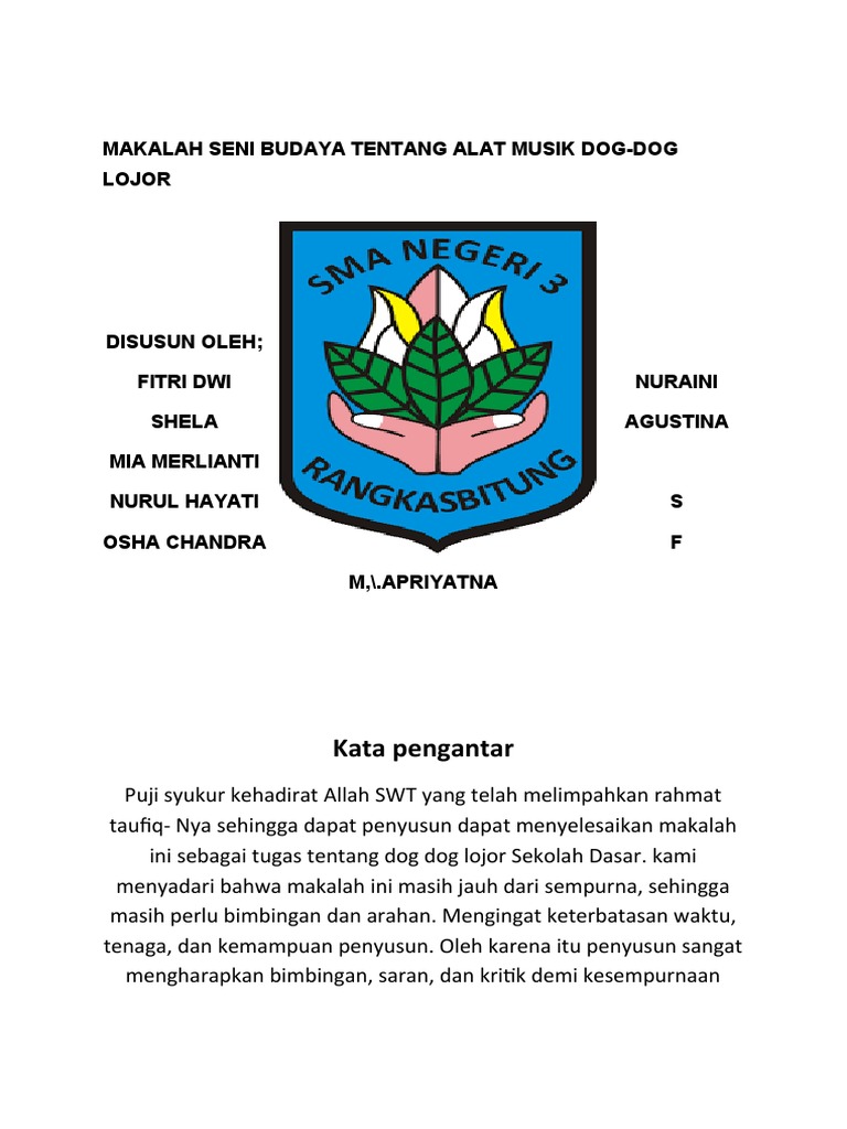 Makalah Seni Budaya Tentang Alat Musik Dog | PDF | Kajian Bahasa Asing ...
