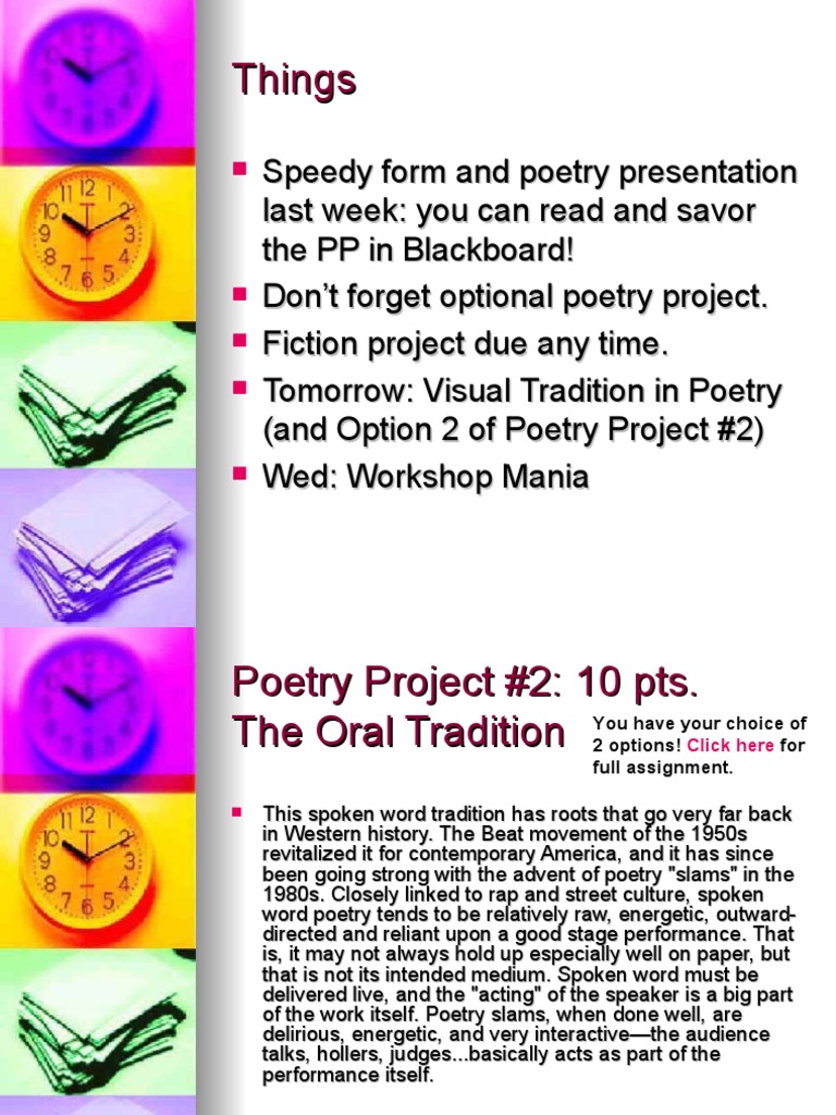 Spoken Word Poetry | PDF | Poetry | Spoken Word