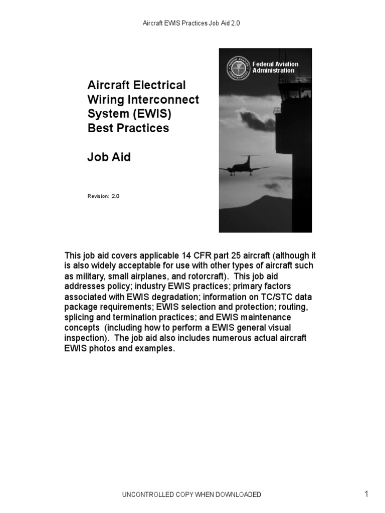 Aircraft EWIS Best Practices Guide | PDF | Federal Aviation ...