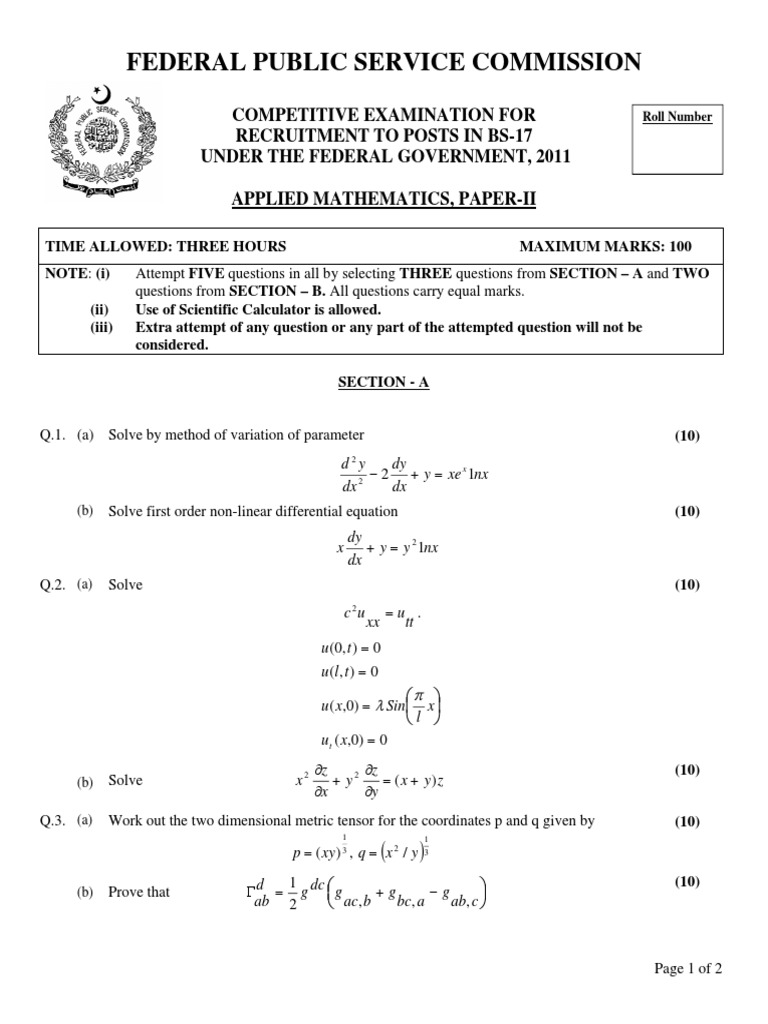 Css Applied Mathematics2 2011 | PDF | Mathematics | Mathematical Analysis