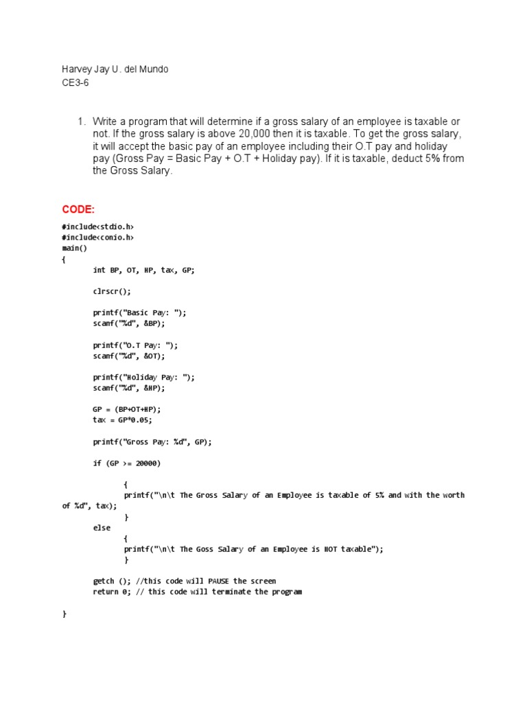 Del Mundo, Harvey Jay U. - Activity5.1 | PDF