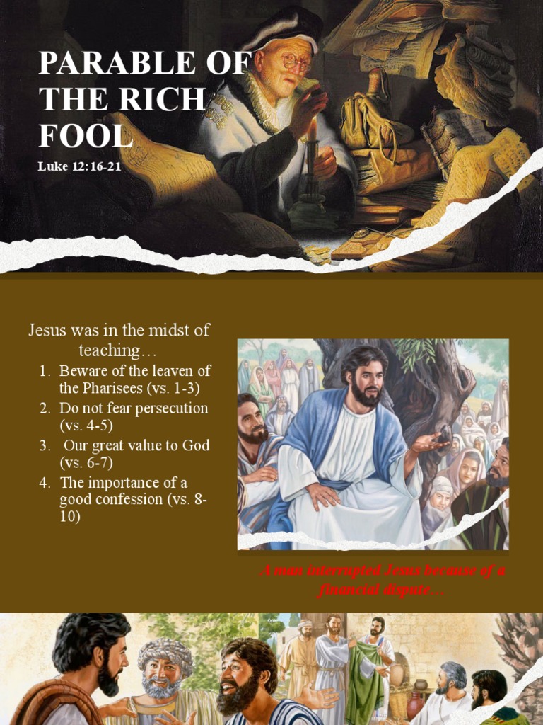 Parable of The Rich Fool | PDF | Greed | Religious Belief And Doctrine