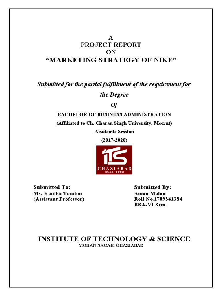 Nike Marketing Strategy Report | PDF | Nike | Brand