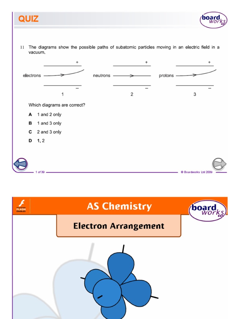 1 of 39 © Boardworks LTD 2009 | PDF | Electron Configuration | Atomic ...