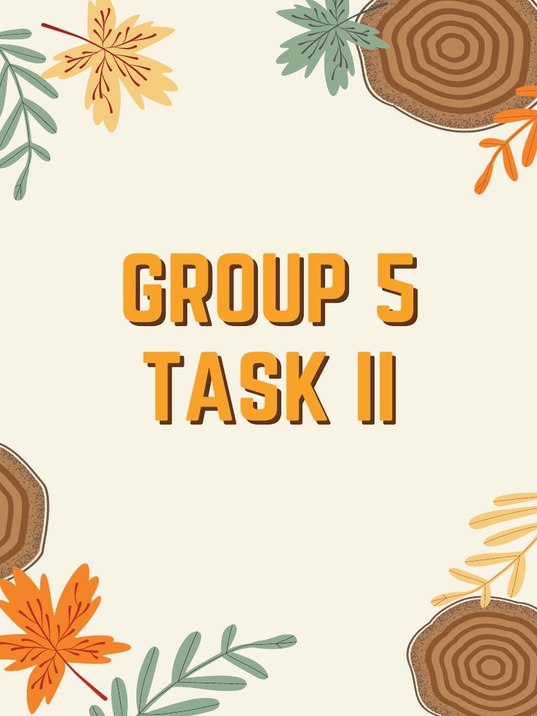 Group 5 Task Ii | PDF