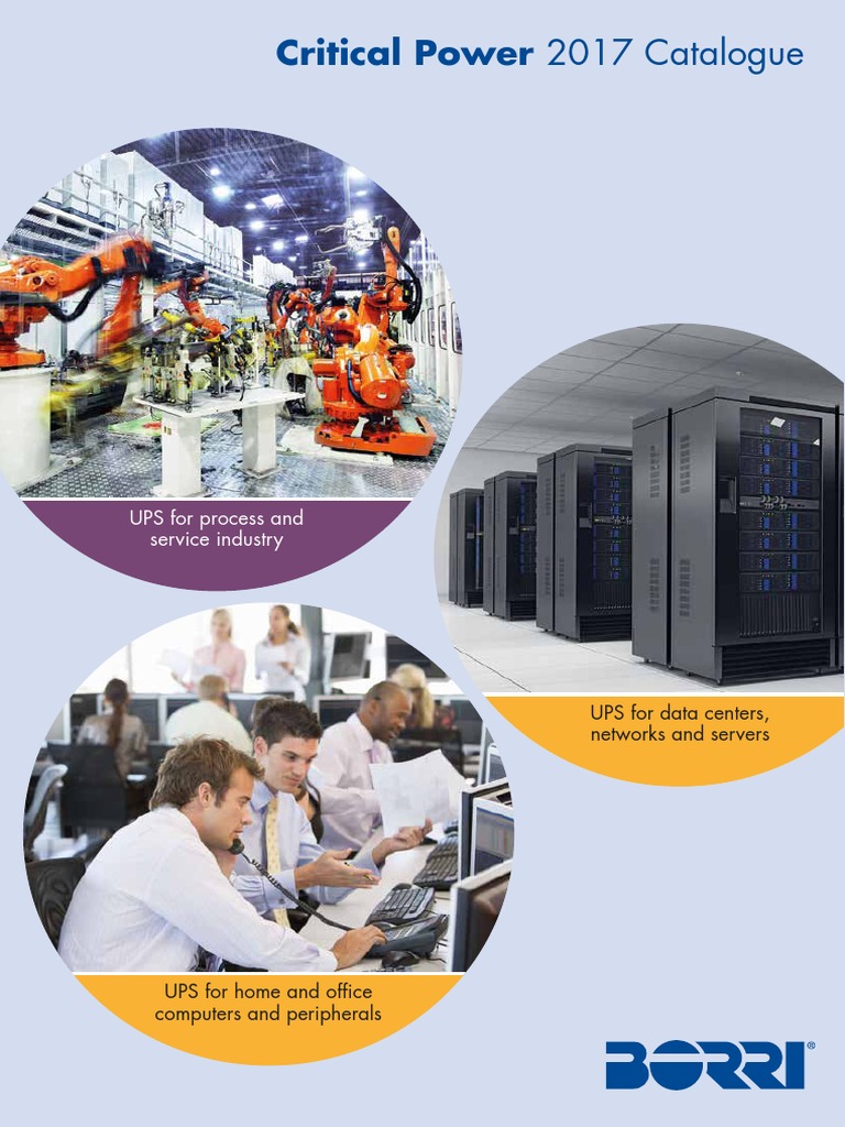 Borri UPS Product Catalogue 2017 | PDF | Data Center | Rectifier