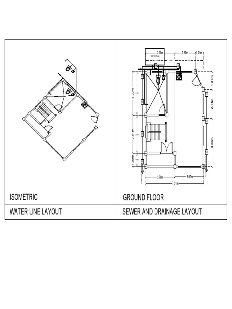 P2-Isometric-Sewer and Drainage Layout-Model | PDF | Water Treatment ...