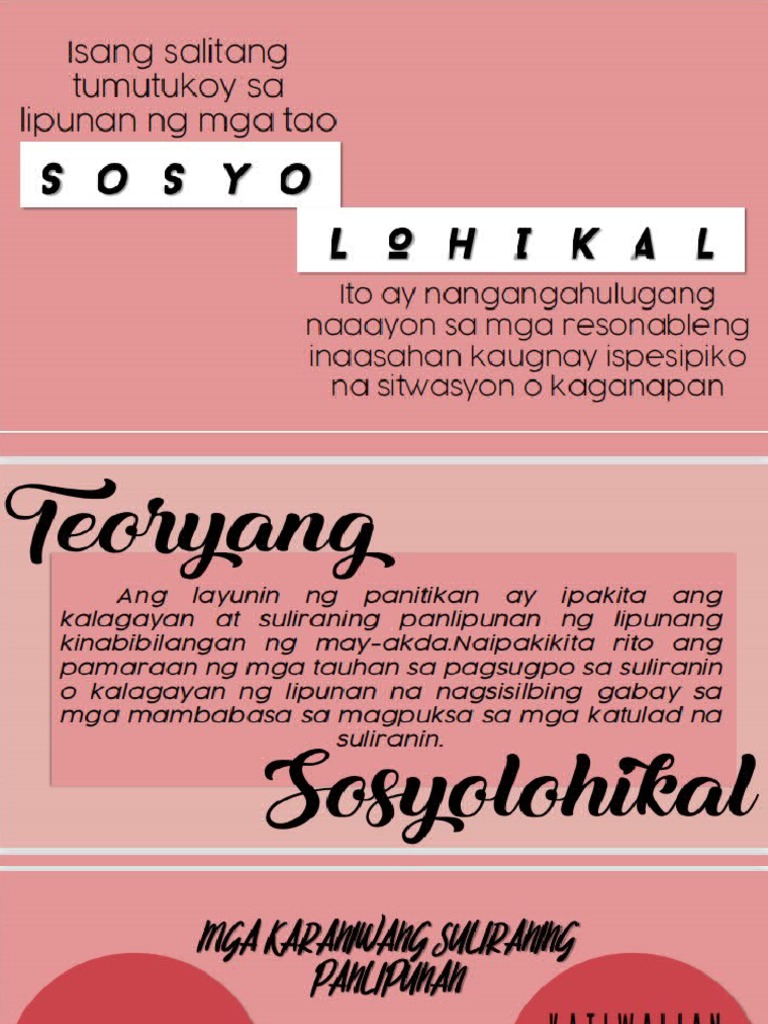 Sosyolohikal | PDF