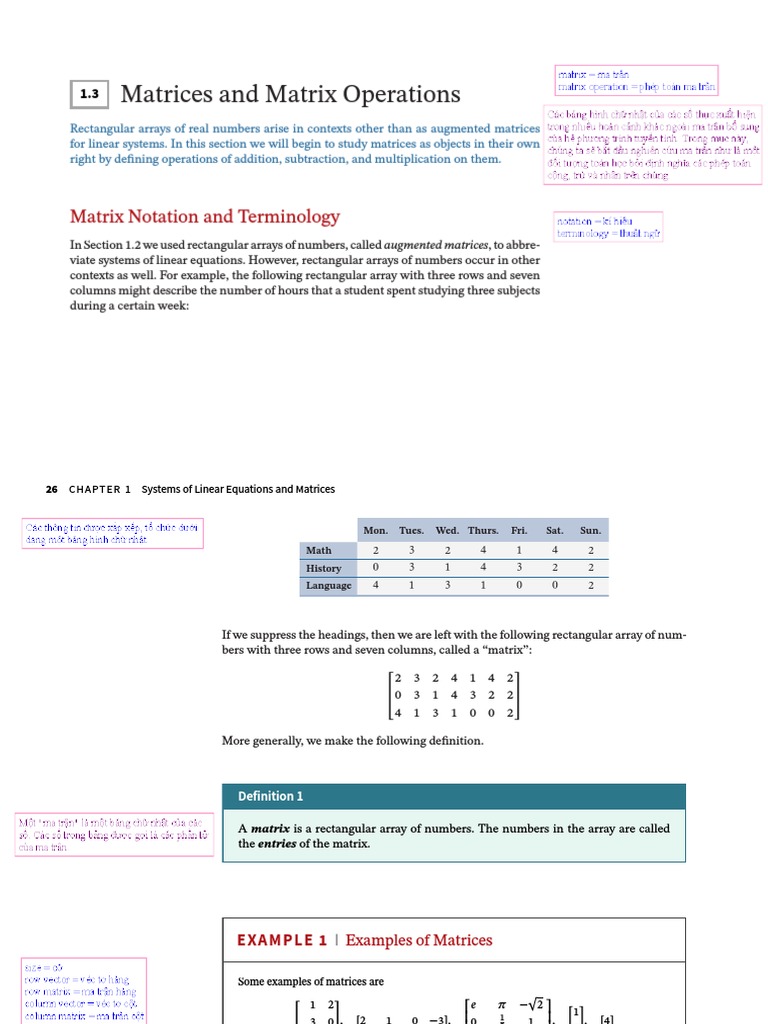 1.3 Matrices and Matrix Operations - Sao Chép | PDF | Matrix ...
