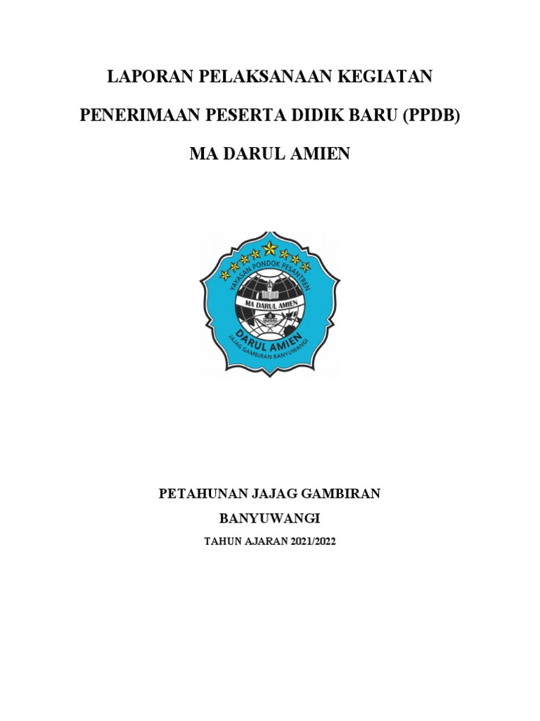 Laporan Kegiatan PPDB 21 | PDF