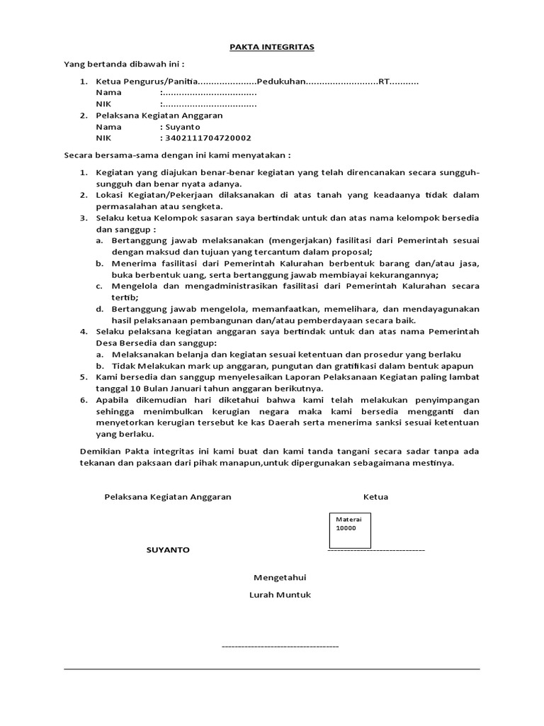 Form Proposal BKK New | PDF
