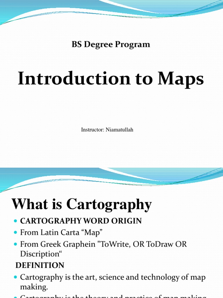 1 Introduction To Maps (1) - 054445 | PDF | Cartography | Map