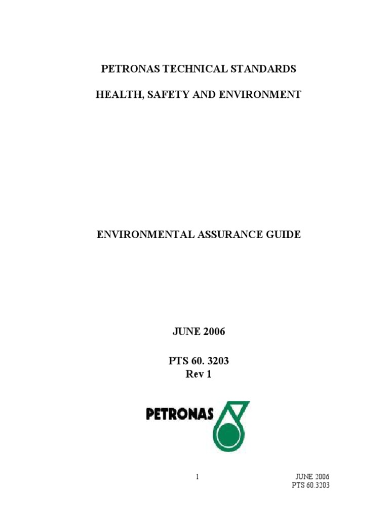 Petronas Technical Standards Health, Safety and Environment: 1 JUNE ...