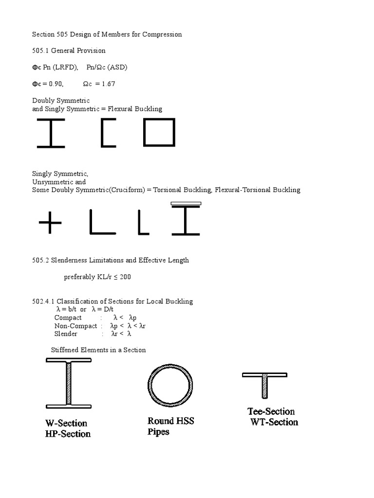C3 Design of Compression Members | PDF | Buckling | Earthquake Engineering