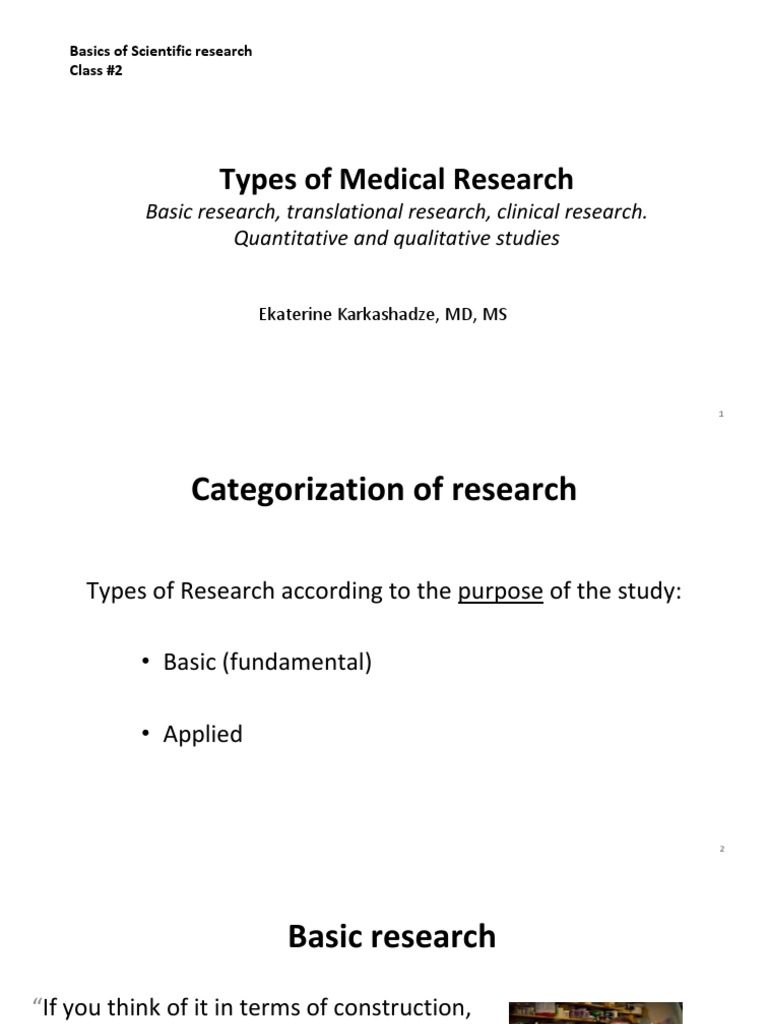 Overview of Medical Research Types | PDF | Clinical Trial | Genome