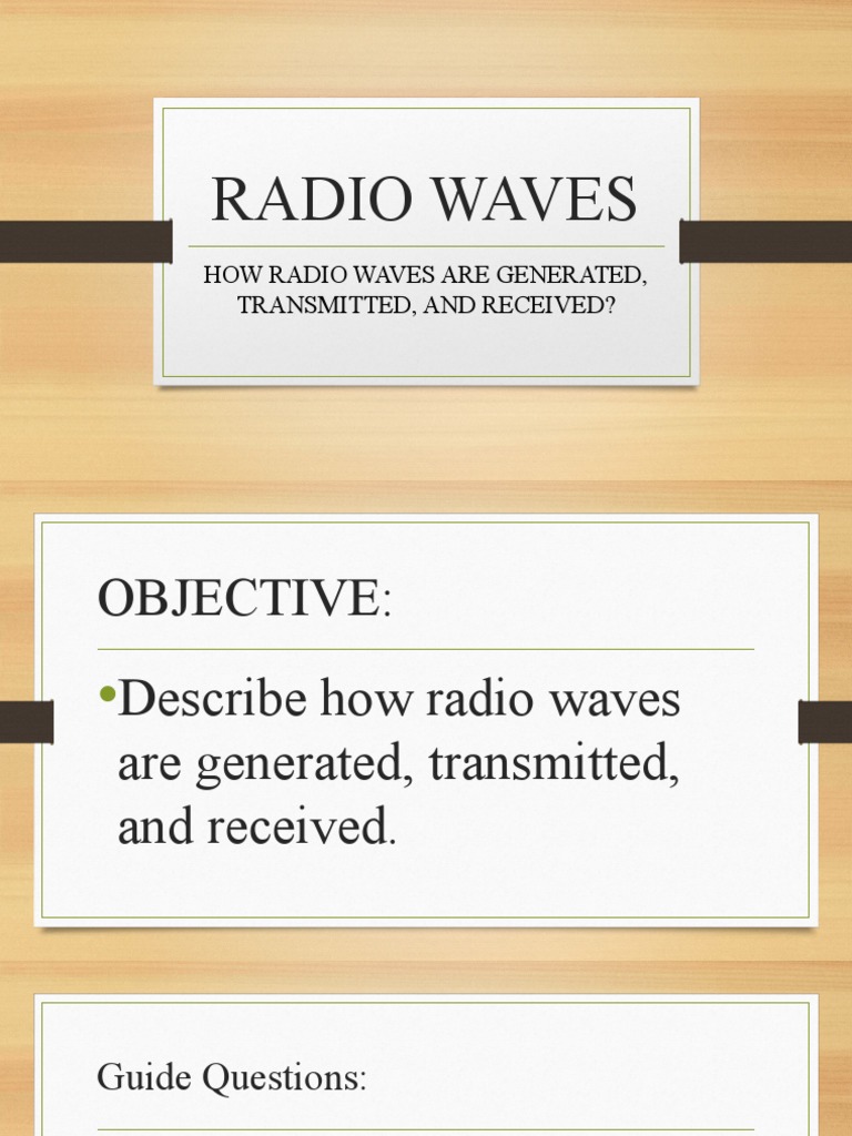 Radio Waves Ppt. Lesson | PDF | Radio | Transmitter