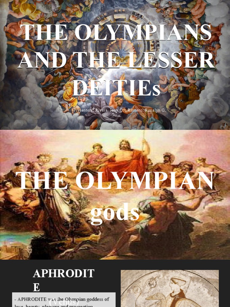 The Olympian and The Lesser Deities | PDF | Muse | Greek Underworld