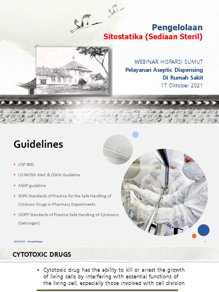 Pengelolaan Sitostatika (Sediaan Steril) | PDF