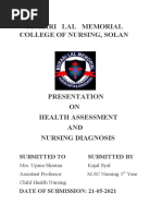 Unit 1 Introduction To Health Assessment Concepts | PDF | Interview ...