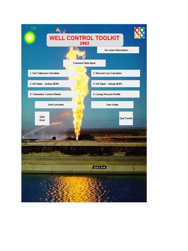 671 - BP Well Control Tool Kit 2002 | PDF | Casing (Borehole) | Drilling Rig