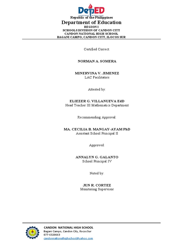 Lac Documentation Signatories | PDF