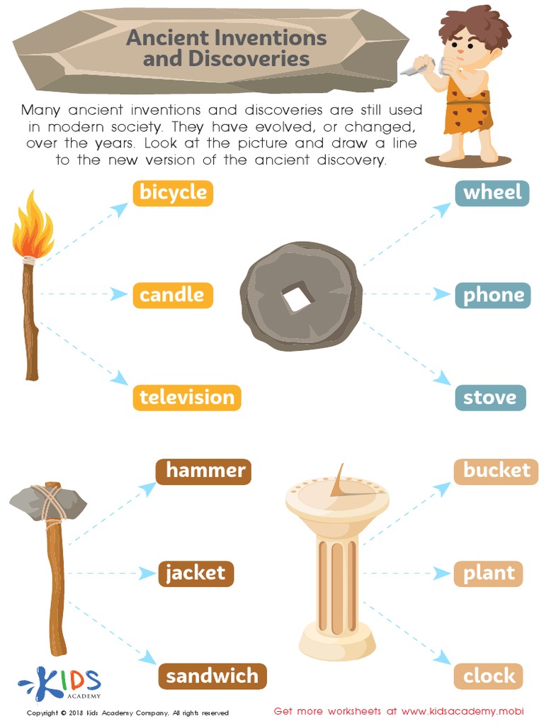 Grade 3 Ancient Inventions and Discoveries Worksheet | PDF