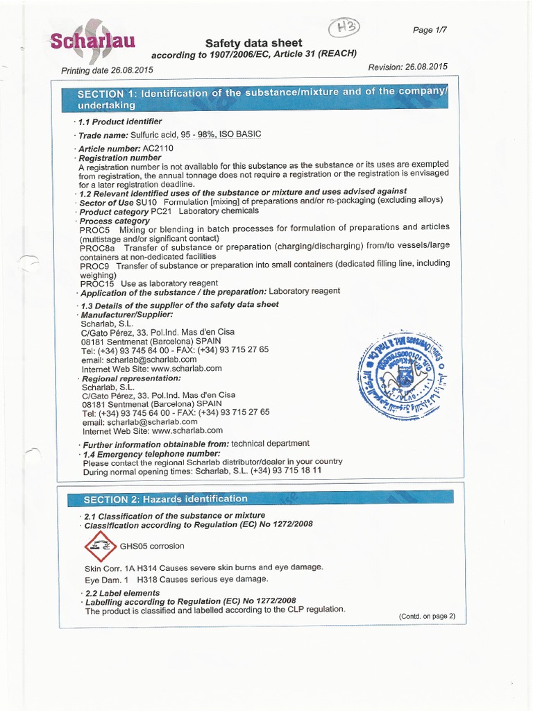 Sulfuric Acid Msds Pdf 1028