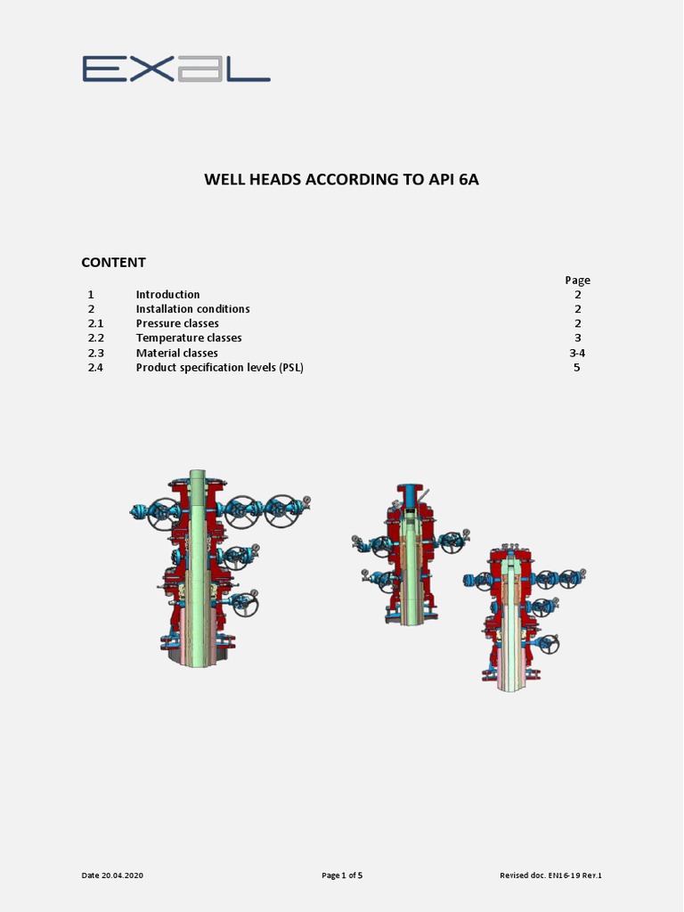 API 6A Wellhead Specifications Guide | PDF | Casing (Borehole ...