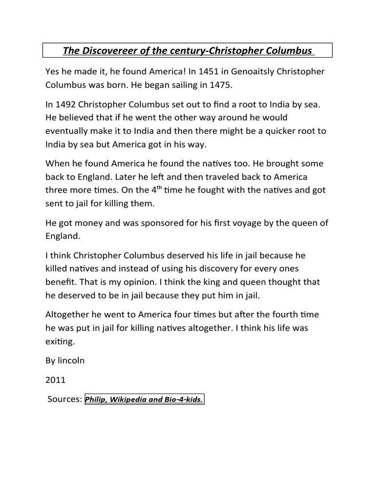 Biography of Christopher Columbus Lincoln - Checked | PDF | History ...