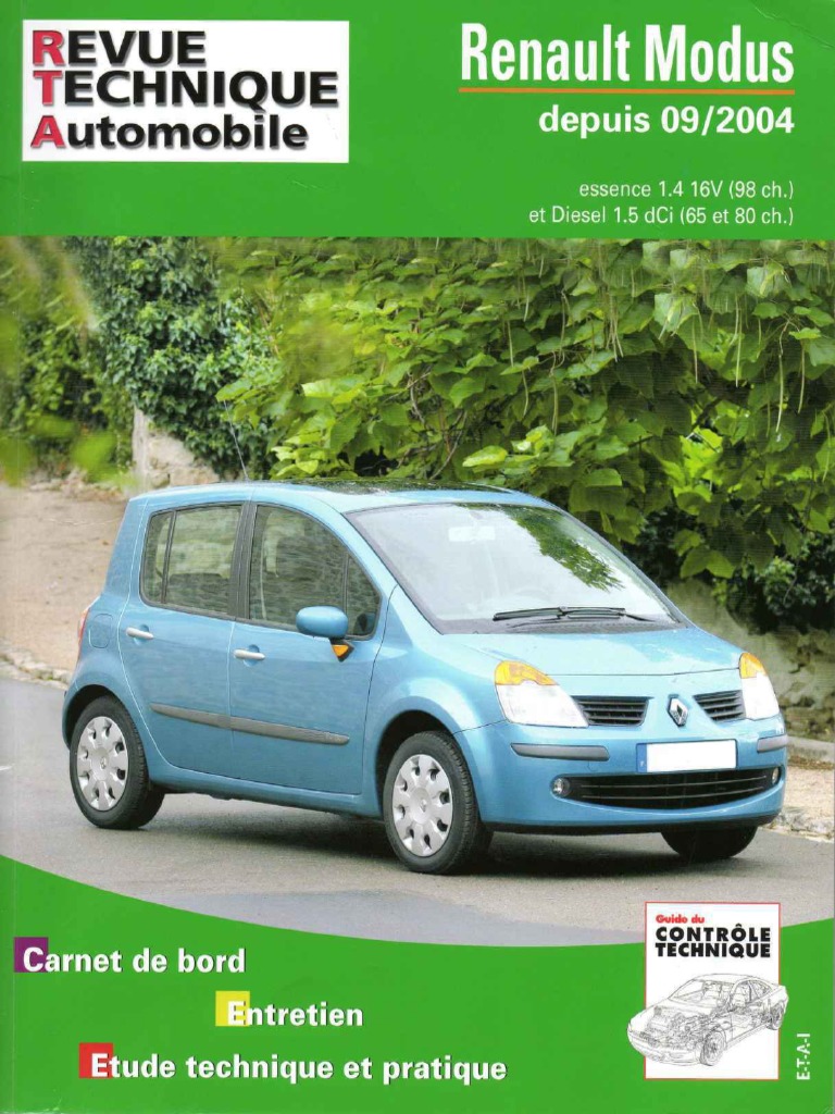 2004 Renault Modus Revue Technique Service Manual | PDF