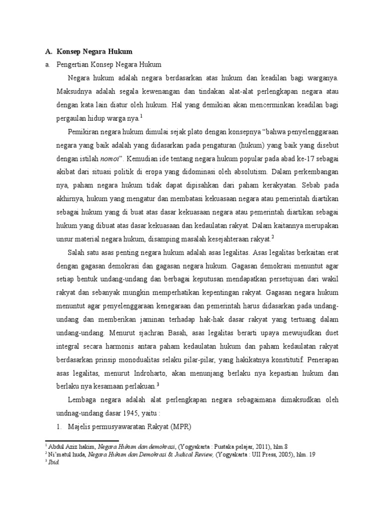 Konsep Negara Hukum Pkn Pdf Ilmu Sosial 