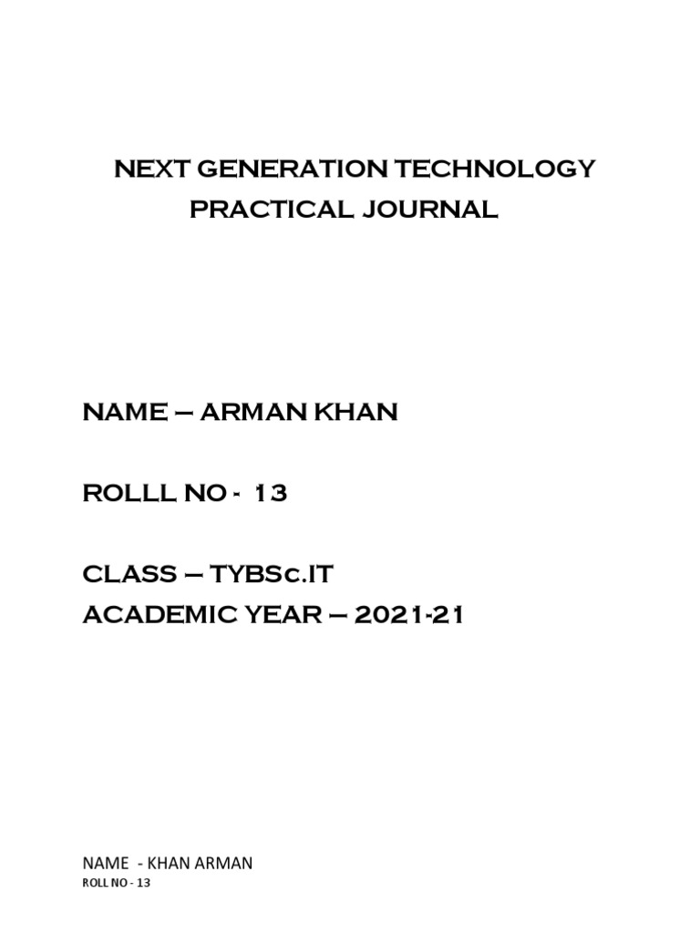Arman Khan NGT - Practical | PDF | J Query | Mongo Db