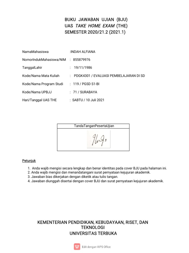 PDGK4301 Evaluasi Pembelajaran | PDF